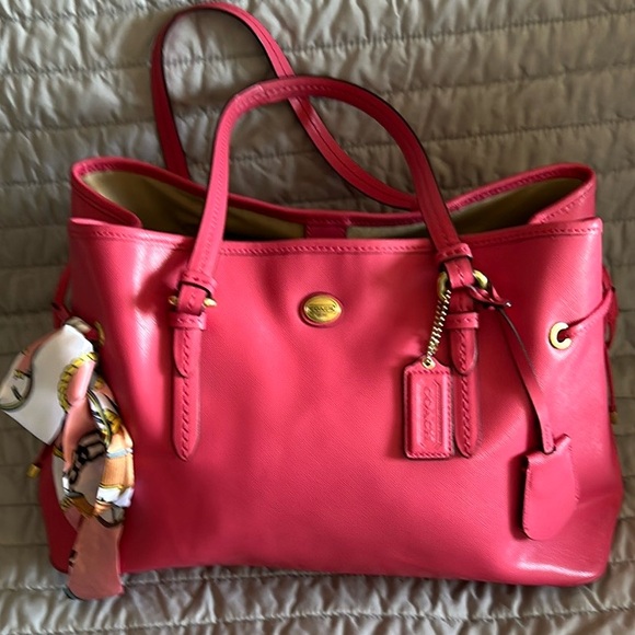 Coach | Bags | Coach Pink Tote Bag | Poshmark